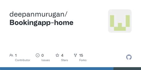 GitHub Deepanmurugan Bookingapp Home