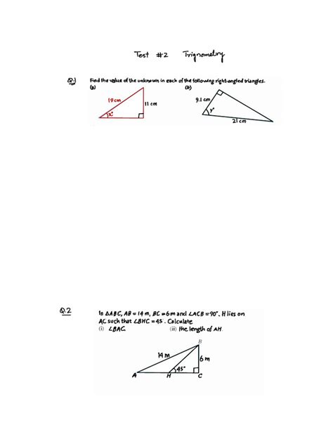 Test 2 Trignometry Pdf