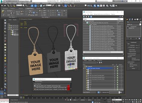 Label Tag Square Rounded 3d Model 29 3ds Blend C4d Fbx Max Ma