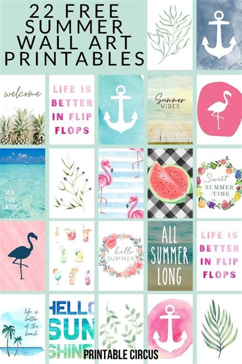 Update Your Home Decor With These Totally Free Summer Wall Art
