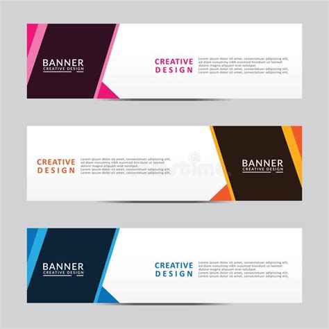 Vector Abstract Geometric Design Banner Web Template Modern Design