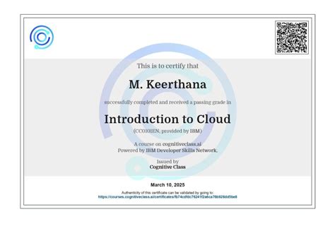 Ibmcloud Ai Certificationsuccess Cloudcomputing Machinelearning Manthena Keerthana