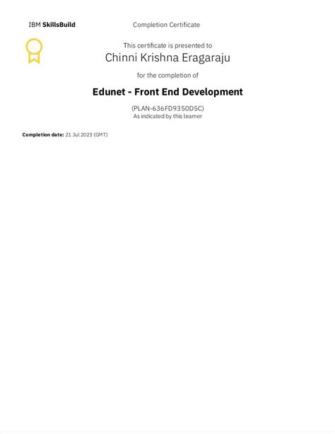 Ibmskillsbuild Ibmcertification Coursez Certificateofcompletion