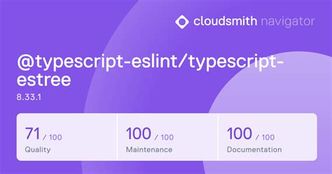 typescript eslint typescript estree 8 33 1 npm package quality