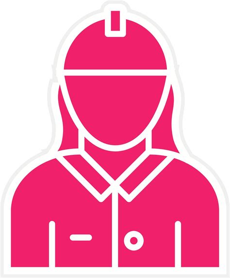 Female Engineer Vector Icon Style 22446866 Vector Art At Vecteezy