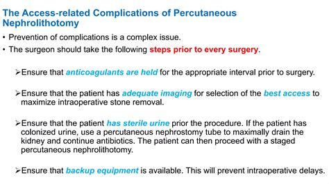 Complications Of Pcnl Pptx