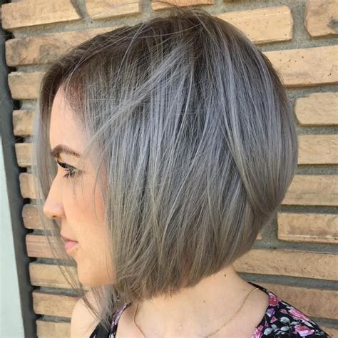 Gray Bob Hairstyle Bob Hairstyles For Fine Hair Short Bob Haircuts Hairstyles Haircuts Bobs