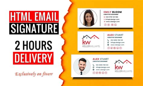 make a profession clickable html email signature by sattar51 fiverr