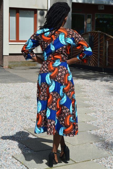 African Print Consolata Midi Dress Kipfashion