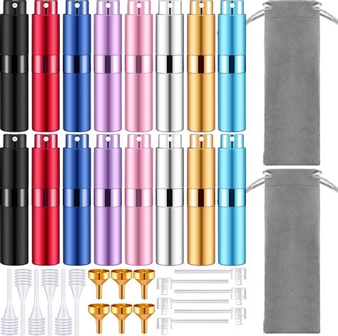 Honeydak 16 Pack 8 Ml Refillable Perfume Atomizer Mini