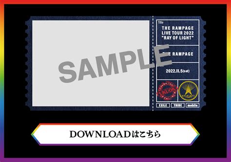 【福岡公演チケット画像ダウンロードスタート】『the Rampage Live Tour 2022 Ray Of Light』開催記念