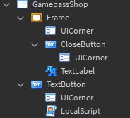 Open Gamepass Shop Script Not Working Scripting Support Developer