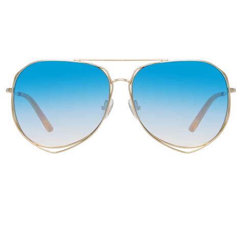 Matthew Williamson Heather C9 Aviator Sunglasses Linda Farrow Uk