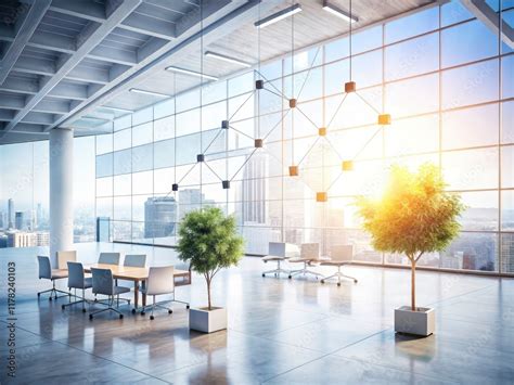 panoramic minimalist white infographic business structure design
