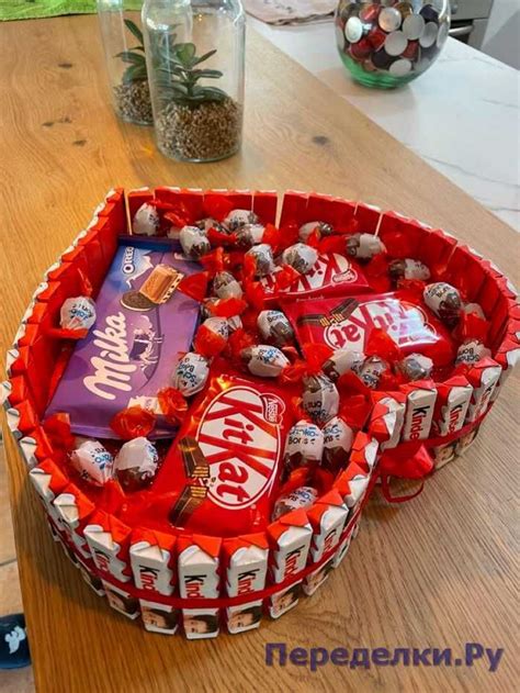 Сердце из конфет 114 фото своими руками Переделки Ру Como Hacer Cajas Sorpresa Dulces De