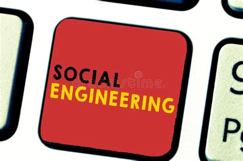 Word Writing Text Social Engineering Business Concept For