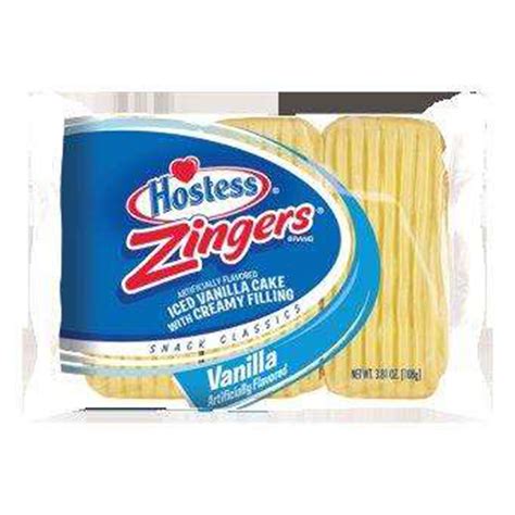 Hostess Zingers Vanilla Single Serve Pack 6 Packs Epic Snackbox