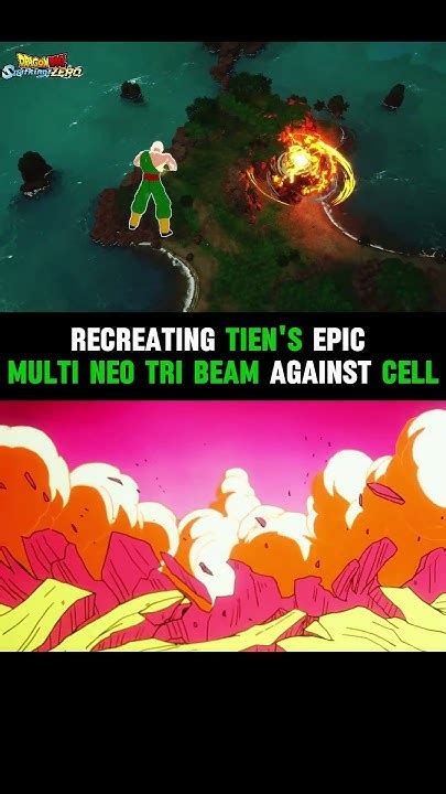 Tien Tries To Stop Cell In Sparking Zero Sparkingzero Dragonballsparkingzero Dbsz Youtube