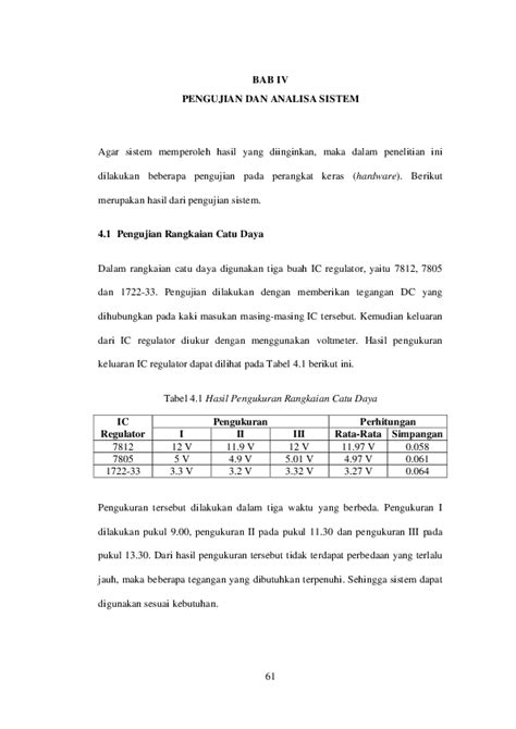 Pdf Bab Iv Pengujian Dan Analisa Sistem