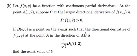 Solved B Let Fx Y Be A Function With Continuous Partial