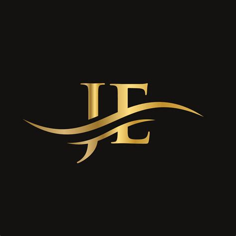 Swoosh Letter JE Logo Design For Business And Company Identity Water