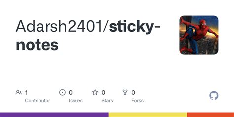Github Adarsh Sticky Notes