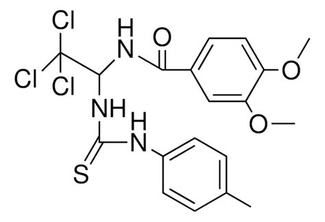 3 4 DIMETHOXY N 2 2 2 TRICHLORO 1 3 P TOLYL THIOUREIDO ETHYL