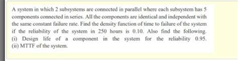 solved a system in which 2 subsystems are connected in