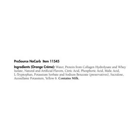Prosource Nocarb Oral Supplement Orange Creme 32 Oz Bottle 1ct Kroger