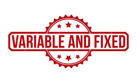 Premium Vector Variable And Fixed Stamp Red Rubber Stamp On White Background Variable And