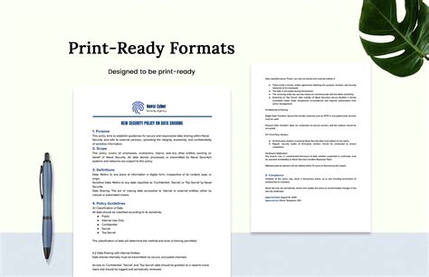 Cyber Security Policy Template In Word PDF Google Docs Download Template Net