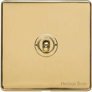 Heritage Brass Vintage Polished Brass 1 Gang 20a Switch With Polished