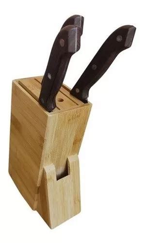 Suporte Organizador Faqueiro Bambu Cepo Facas Faca Cozinha MercadoLivre