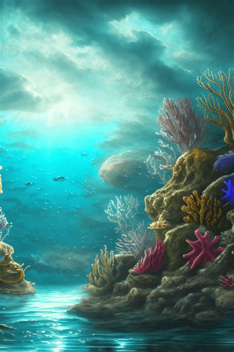 Underwater Ocean Scene · Creative Fabrica
