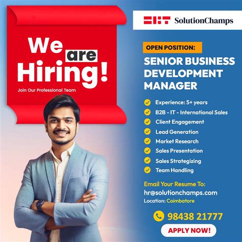 shanth s on linkedin solutionchamps hiring businessdevelopment