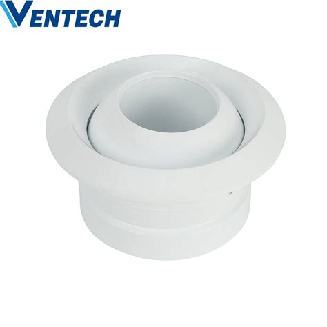 Round Jet Ball Diffuser Aluminum Ceiling Air Diffuser Ventilation