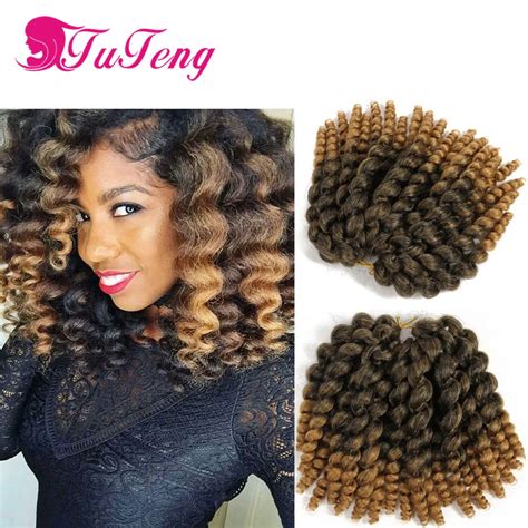 Wand Curl Crochet Braids Curly Crochet Hair Extensions Roots Piece Synthetic African Wand