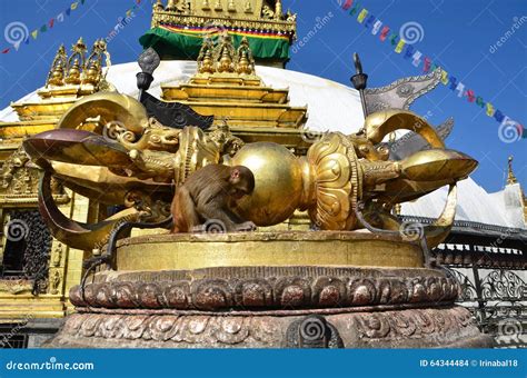 Kathmandu Nepal Buddhistisches Vajra Ist Ritual Und Mythologische