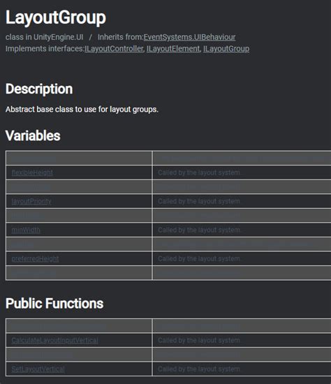 Uilayoutgroup Lack Of Information Web Resources Unity Discussions
