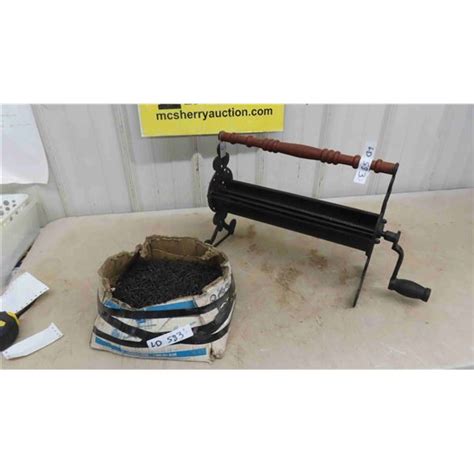 Paper Log Rolling Machine And 1 14 Screws Mcsherry Auction Service Ltd