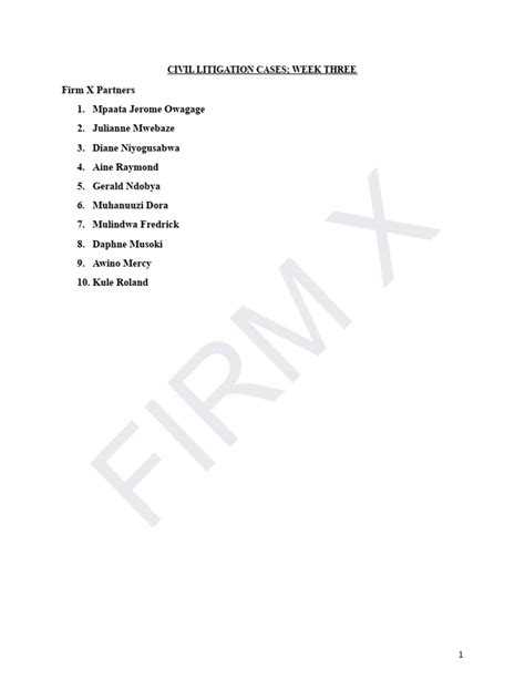 Civil Litigation Cases Pdf