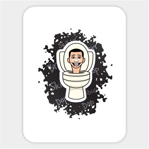 Skibidi Toilet By Vitrar Art Prints Funny Stickers Custom Stickers