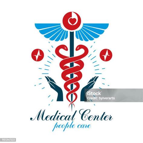 약국 Caduceus 아이콘 심장 모양과 심전도 차트 기호로 만든 의료 기호 의학 및 재활에 사용 하기 위한 심장 진단 클리닉