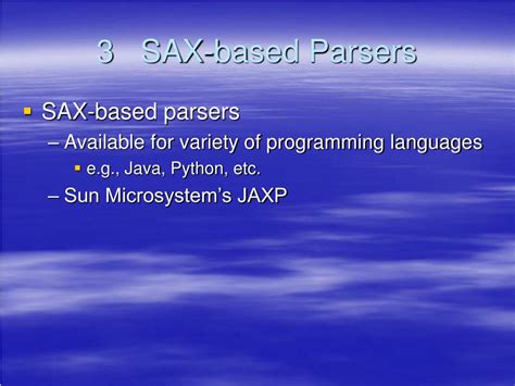 Ppt Simple Api For Xml Sax Powerpoint Presentation Free Download Id5162457