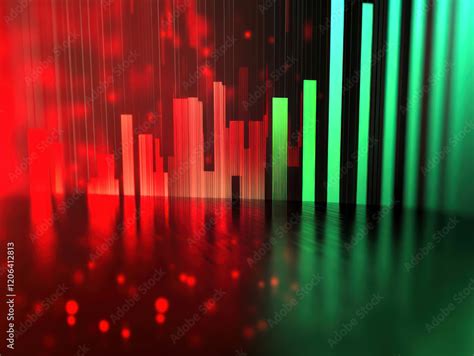 An Abstract Visual Effect Resembling A Graph Or Chart Displaying