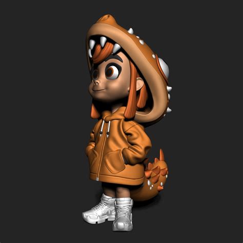 Cute Girl 3d Model 3d Printable Cgtrader