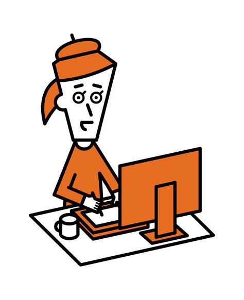 일러스트레이터여성의 일러스트레이션 무료 일러스트 소재집 Kukukeke