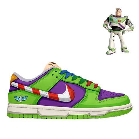 Custom Buzz Lightyear Dunks Kkix Custom Sneakers