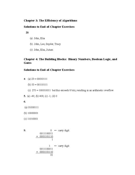 Hw3 Solution Csc 3320 Chapter 3 The Efficiency Of Algorithms
