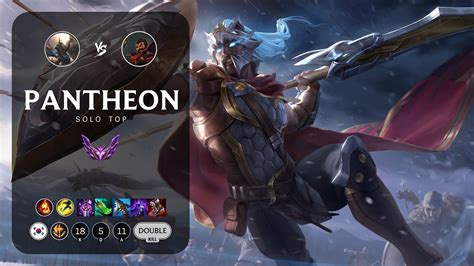Pantheon Top Vs Graves Kr Master Patch Youtube